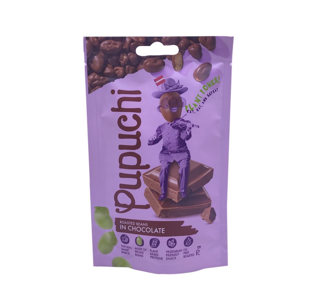 Grauzdētas Pupiņas šokolādē PUPUCHI, 70g - Cikāde | Garšvielu Veikals ...