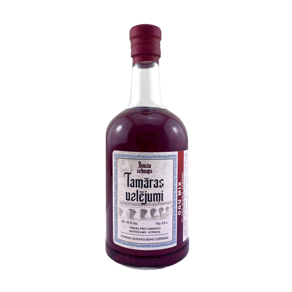 Kviešu Schnaps "Tamāras Uzlējumi" - Ogu Mix, 0.5l - Cikāde | Garšvielu ...